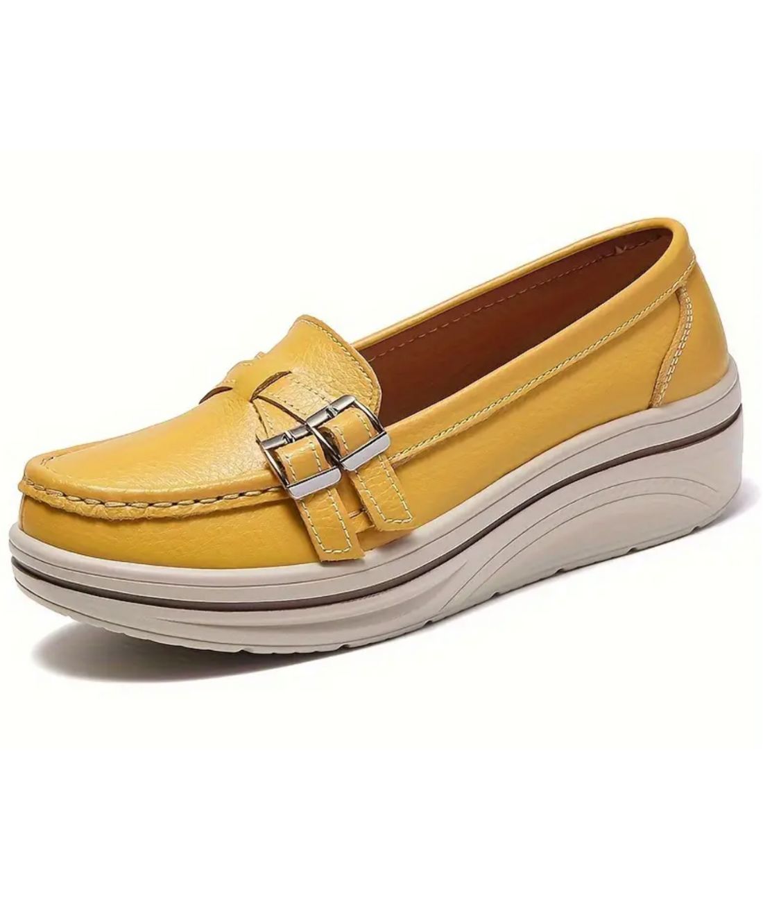 Mocassins Compensés Type Baskets Détails Brillants | Le Mocassin